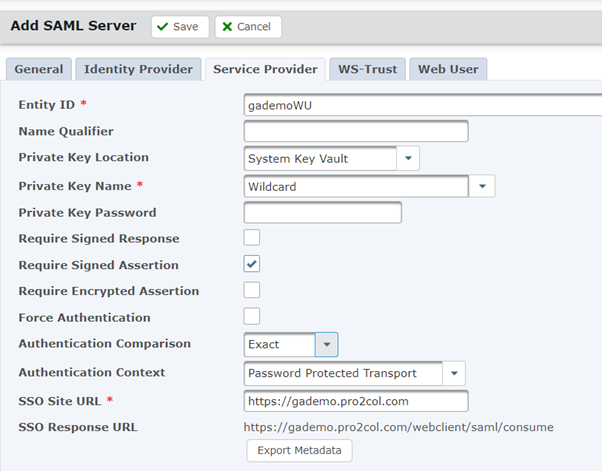 Using Azure AD SAML for both users and admins in GoAnywhere
